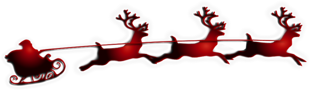 Download Transparent Santa Flying With Reindeers No Background ~ Free ...