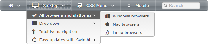 Download Apple Dark Css Menu - Css Menu Mac Style - Full Size PNG Image ...