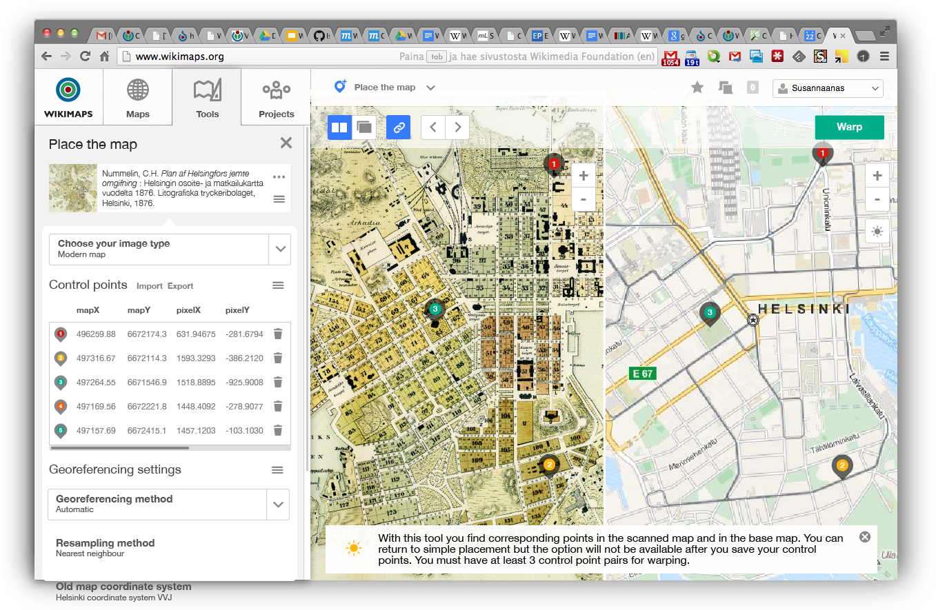 Download Wm Maps Warp 01 - Vintage Karte Von Helsinki Finnland (1876 ...