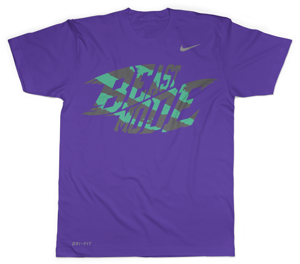 Download Men's 'beast Mode' Nike Training Shirt - Full Size PNG Image ...