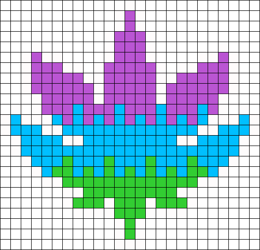 Download Colorful Weed Leaf Perler Bead Pattern / Bead Sprite ...
