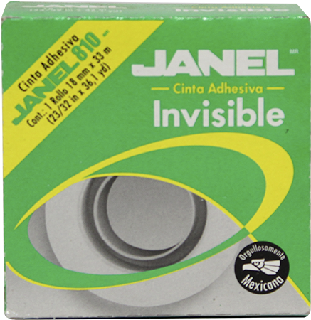 Download Cinta Adhesiva 18 X 33 - Cinta Invisible Janel - Full Size PNG ...