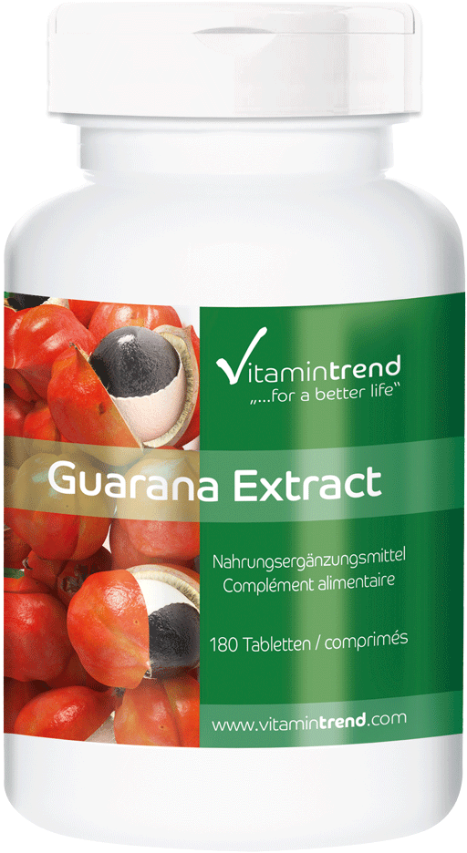 Download Guarana Extrakt 300mg 180 Tablets 4-fold Concentrated - Tablet ...