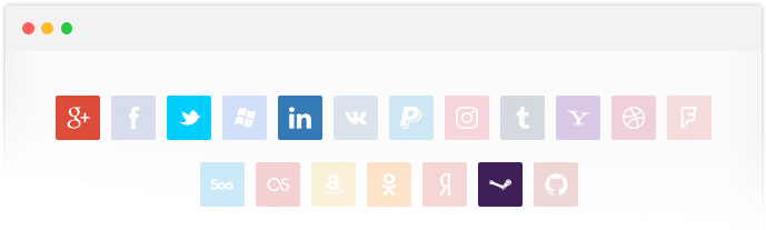 Download You Get 19 Popular Social Network Login Buttons In - Google ...