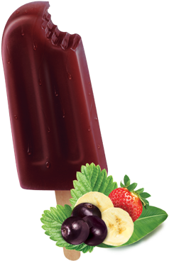 Download Picolé La Frutta Açaí Banana Morango - Picolé De Açai Png ...