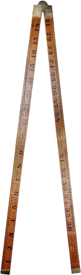Download Briham Folding Wood Ruler - Full Size PNG Image - PNGkit