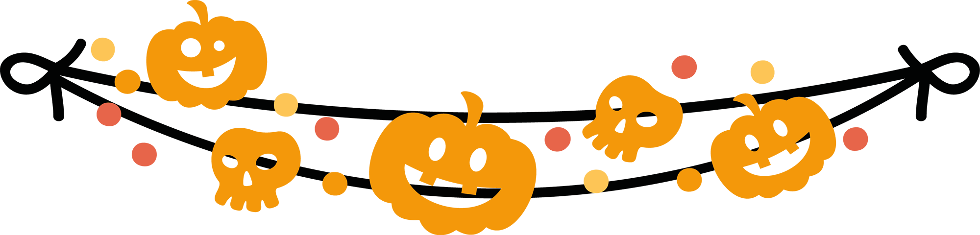 Download Halloween Bunting - Vector Graphics - Full Size PNG Image - PNGkit