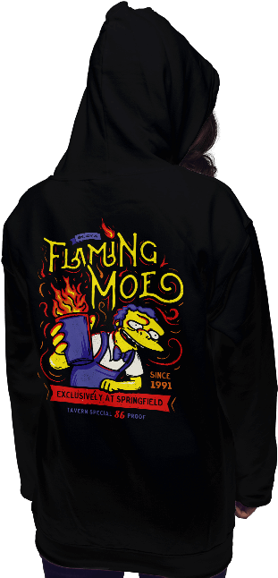 Download Flaming Moe - Shirt - Full Size PNG Image - PNGkit