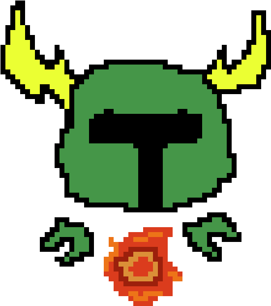 Download Green Fireball Monster - Cartoon - Full Size PNG Image - PNGkit