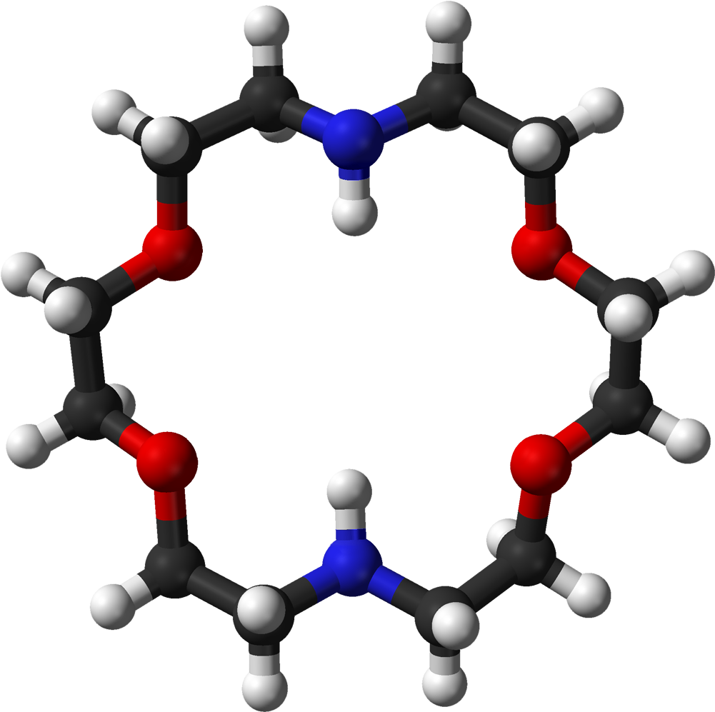 Download Diaza 18 Crown 6 3d Balls - Molecule - Full Size PNG Image ...