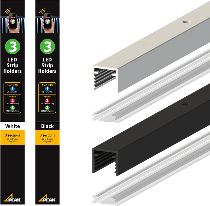 Download Transparent Led Strip Holders - Led Strip Light - PNGkit