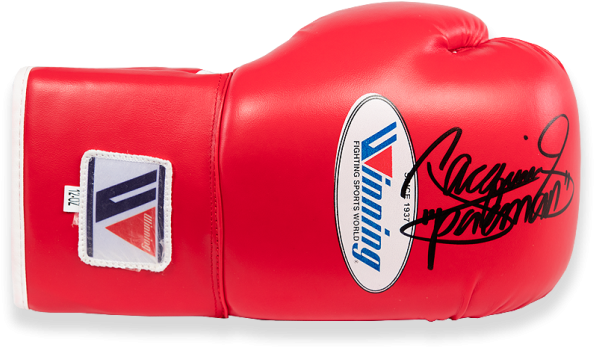 Download Manny Pacquiao Signed Red Winning Boxing Glove - Manny ...