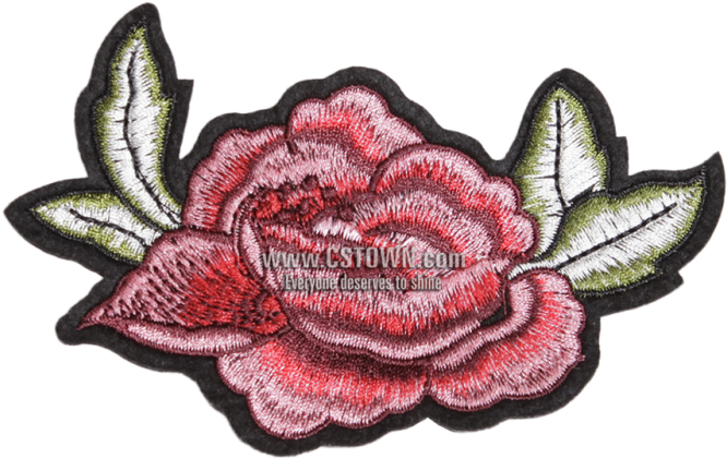 Download Stock Rose Embroidery Patch - Embroidery - Full Size PNG Image ...