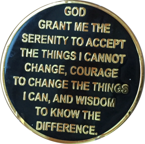 Download 5 Year Aa Medallion Elegant Black Gold & Silver Plated ...