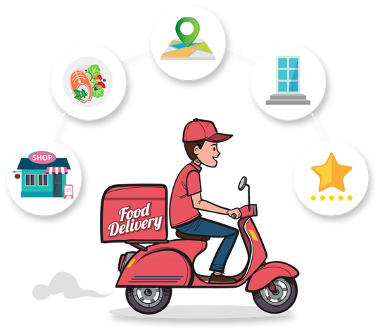 Download Food Delivery Solution - Food Delivery - Full Size PNG Image ...
