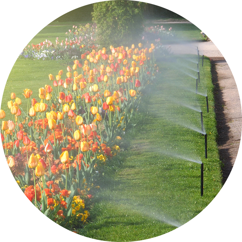 Download Smart Irrigation - Sprinkler Irrigation In Garden - Full Size ...