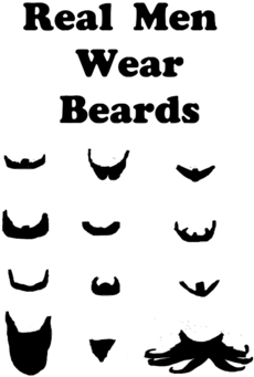 Download Transparent Real Men Wear Beards - PNGkit