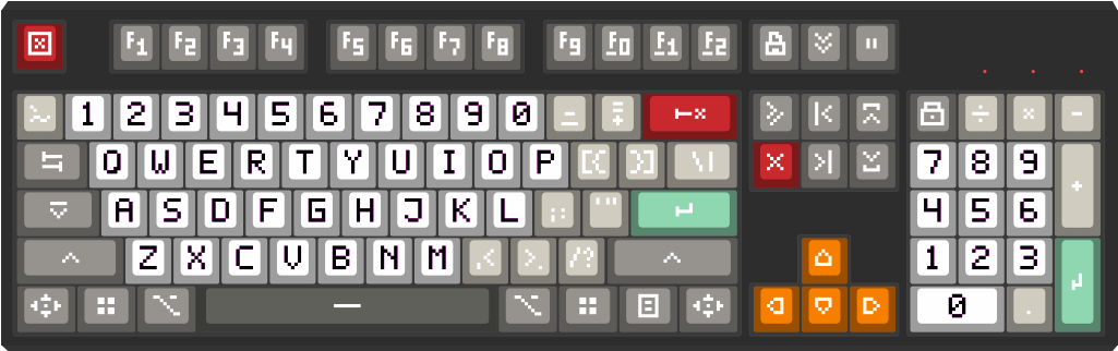 Download Pixelated By Zeuzera 104-key Custom Mechanical Keyboard ...