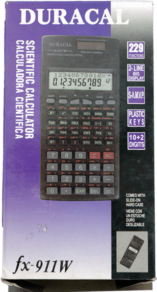 Download Transparent Scientific Calculator Duracal Fx-911w - Calculator ...
