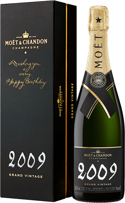 Download Moët Grand Vintage 2009 Calligraphy Happy Birthday - Moet ...