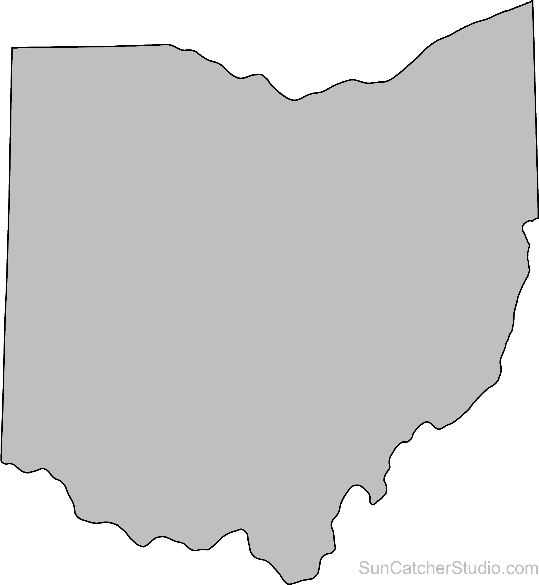 Download Ohio Outline Pattern - Ohio State Outline Png - Full Size PNG ...