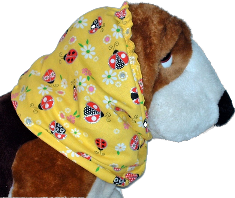 Download Yellow Red Ladybugs Sparkle Cotton Dog Snood By Howlin - Dog ...
