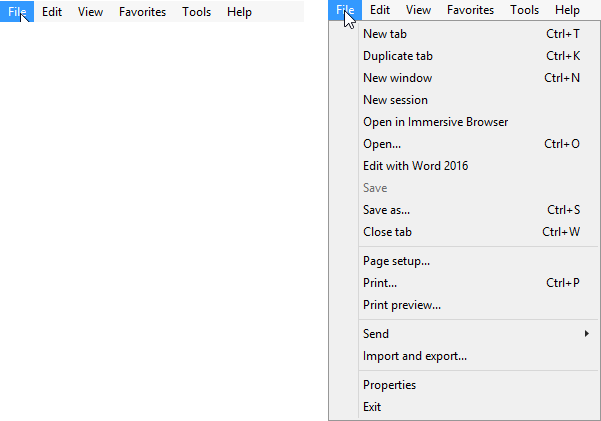 Download Internet Explorer Menu Bar And File Menu (right) - Internet ...