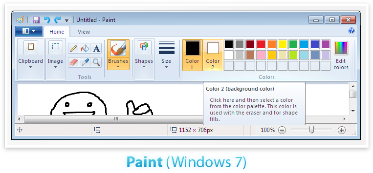 Download Paint Example 001 - Menu Bar In Paint - Full Size PNG Image ...