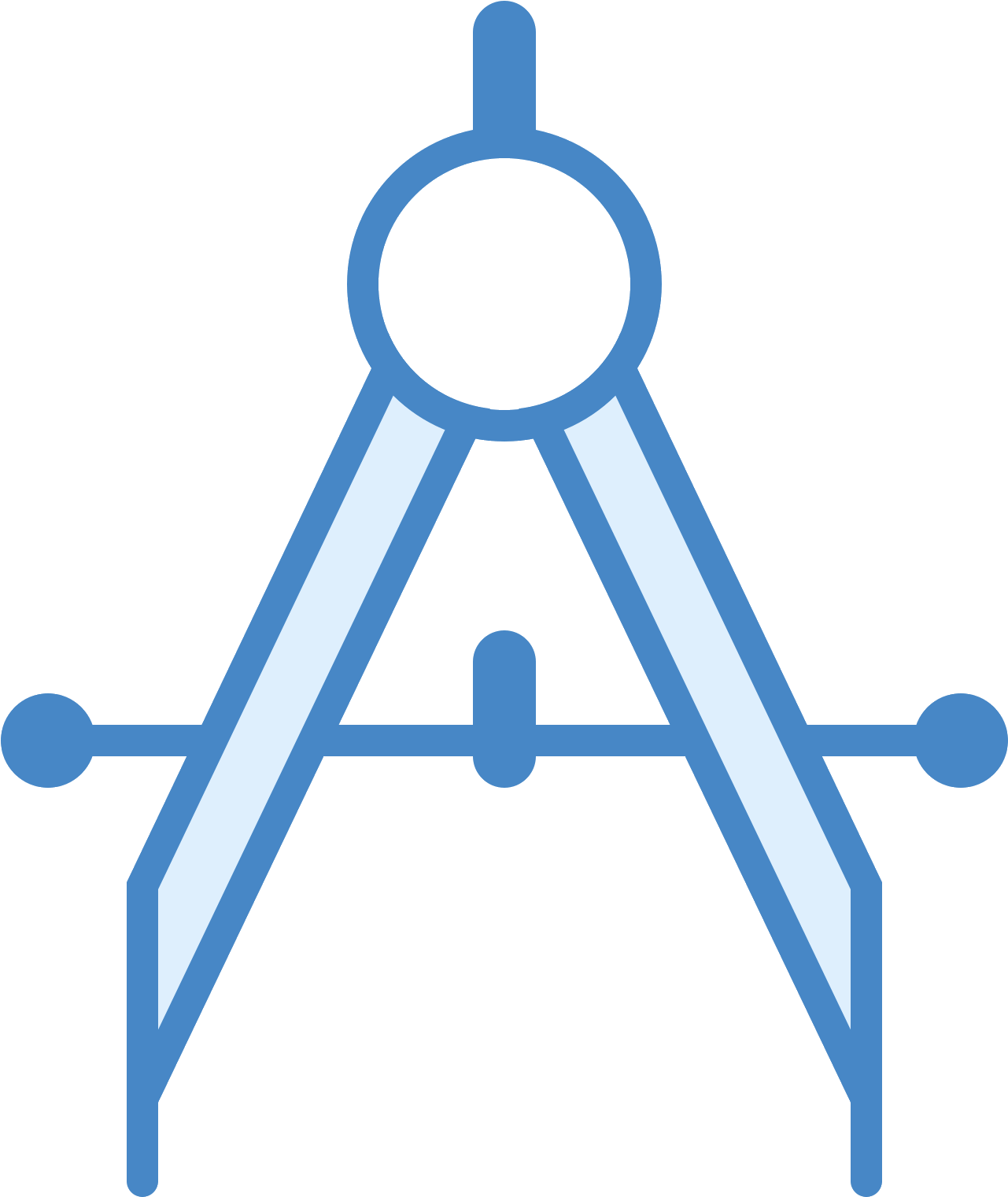 Download A Drafting Compass Composed Of Two Stick Shapes, Which ...