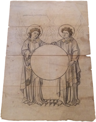 Download Two Standing Angels - Sketch - Full Size PNG Image - PNGkit