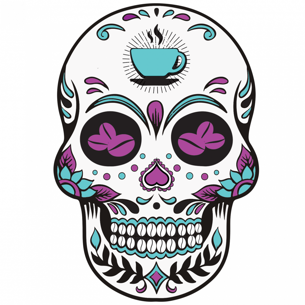 Download Transparent Skull Voodoo - Sugar Skull Free To Use - Full Size ...