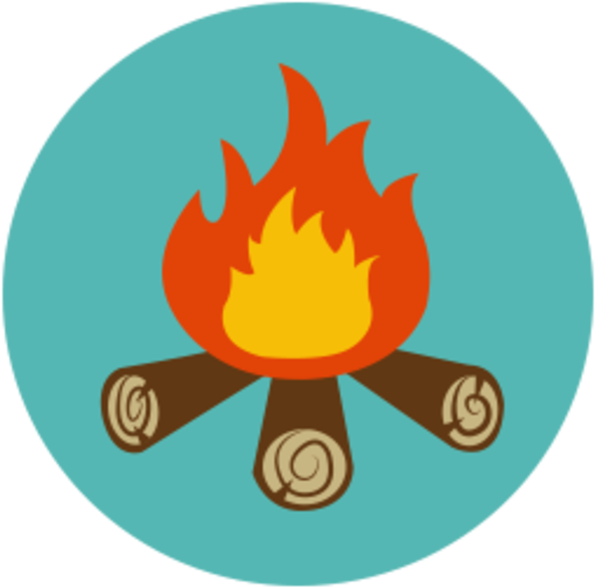 Download Campire Clipart Transparent - Campfire Icon Clipart - Full ...