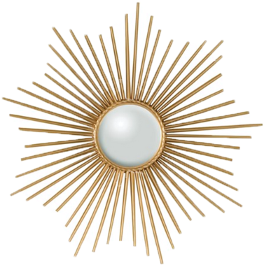 Download Mini Sunburst Mirror Zinc Door - Global Views Gold Mini ...