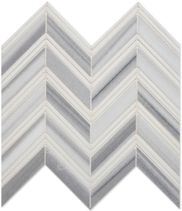Download Chevron Grey Polished - Chevron Grey Mosaic Tile - Full Size ...