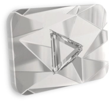 Download Diamond Play Button Devianart - Diamond Play Button Png - Full ...