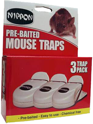 Download Nippon 3x Pre-baited Mouse Traps - Full Size PNG Image - PNGkit