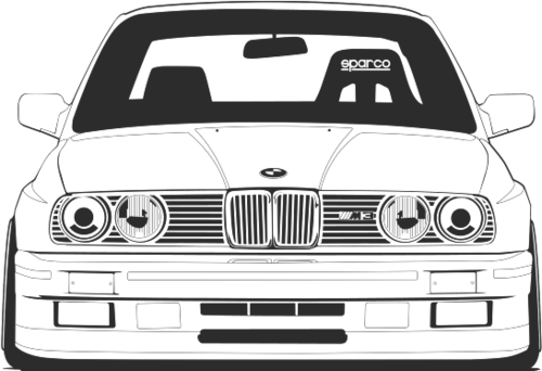 Download Drawn Bmw Bmw Front - Bmw E30 Front Drawing - Full Size PNG ...