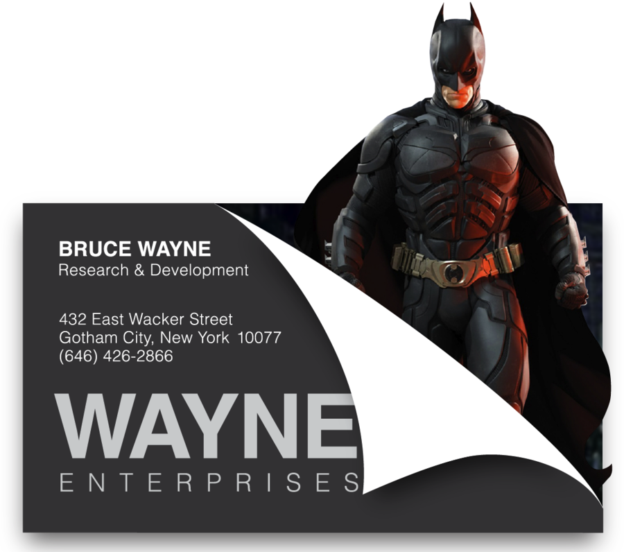 Download Bruce Wayne Business Card Clipart Batman Bane Wayne - Js ...