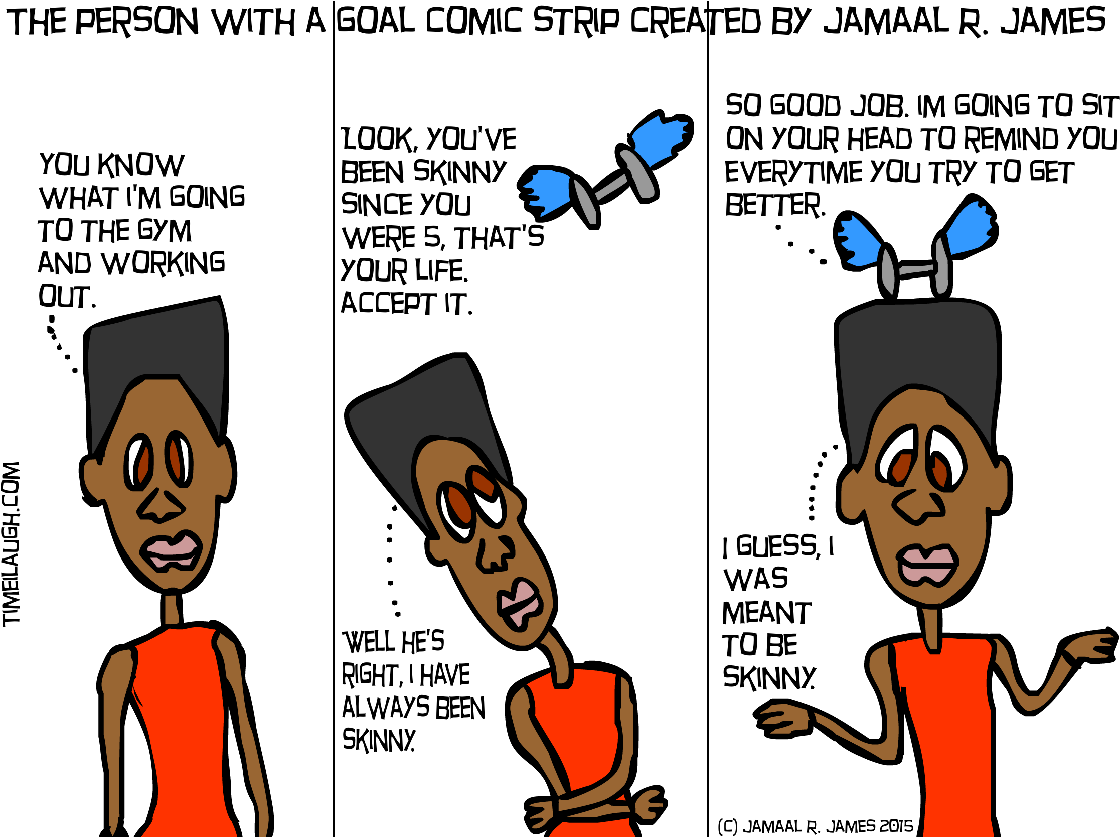 Download The Person With A Goal Comic Strip Created By Jamaal - Comics ...