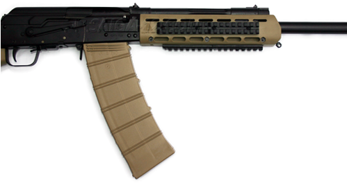 Download Saiga 12 Dark Earth Forearm With Black Rails And 10-round ...