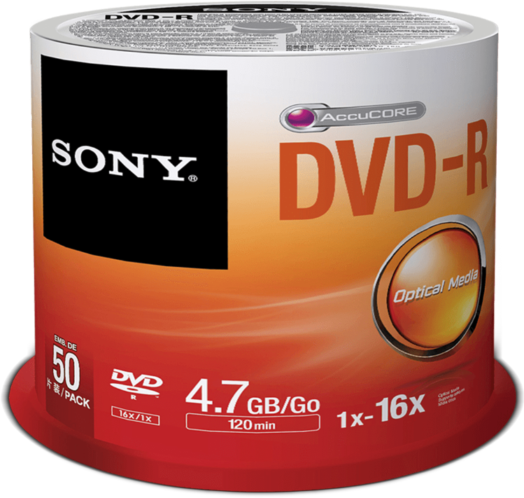 Download Sony Dvd R 16x - Full Size PNG Image - PNGkit