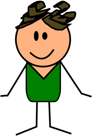 Download Transparent Cartoon Drawing Stick Figure Person Download ...