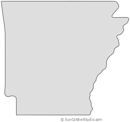 Download Arkansas Map Outline Shape State Stencil Clip Art Scroll ...