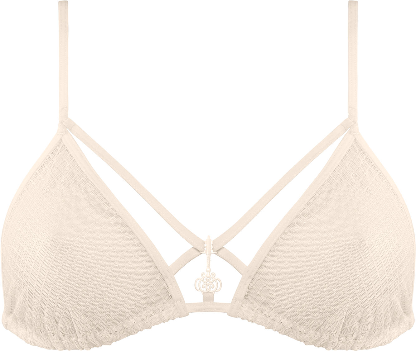 Download White Key Triangle Bra - Bra - Full Size PNG Image - PNGkit
