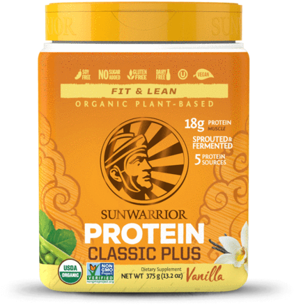 Download Sunwarrior Classic Plus Vanilla 375g Vegan Protein ...