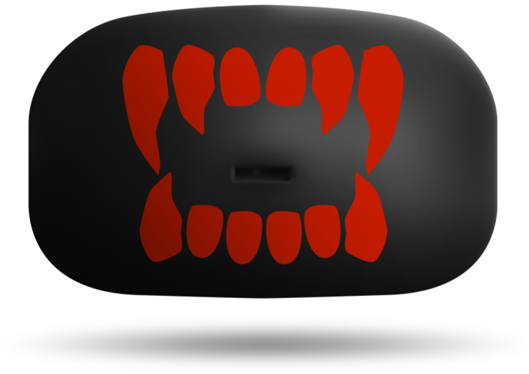 Download Red Fangs Black - Full Size PNG Image - PNGkit