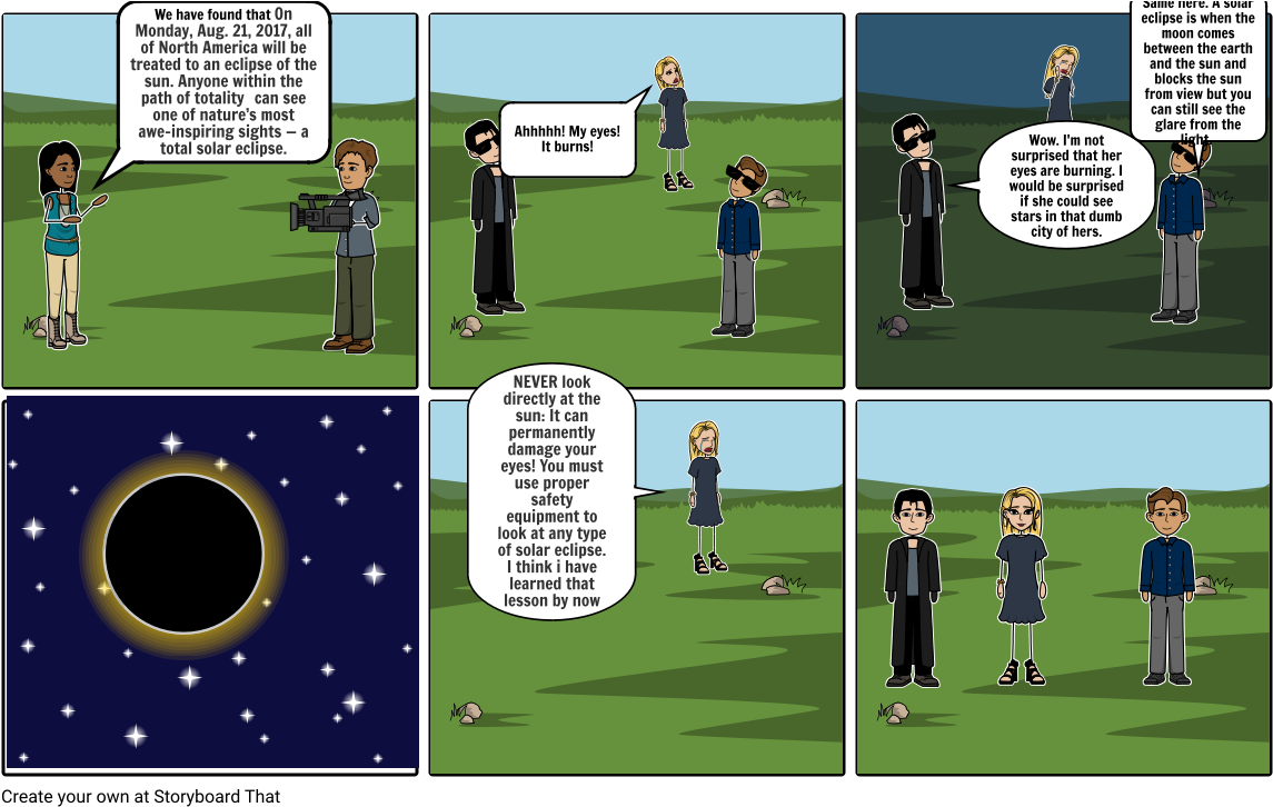 Download The Solar Eclipse - Cartoon - Full Size PNG Image - PNGkit