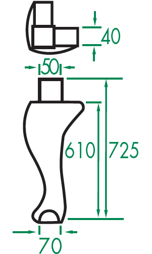 Download Claw And Ball Leg With Top Square - Diagram - Full Size PNG ...