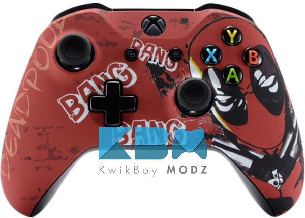 Download Custom Deadpool Xbox Controller - Full Size PNG Image - PNGkit