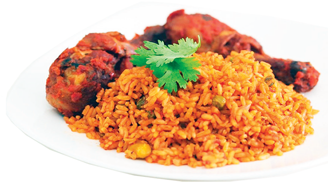 Download Jollof-rice - Plate Of Jollof Rice - Full Size PNG Image - PNGkit